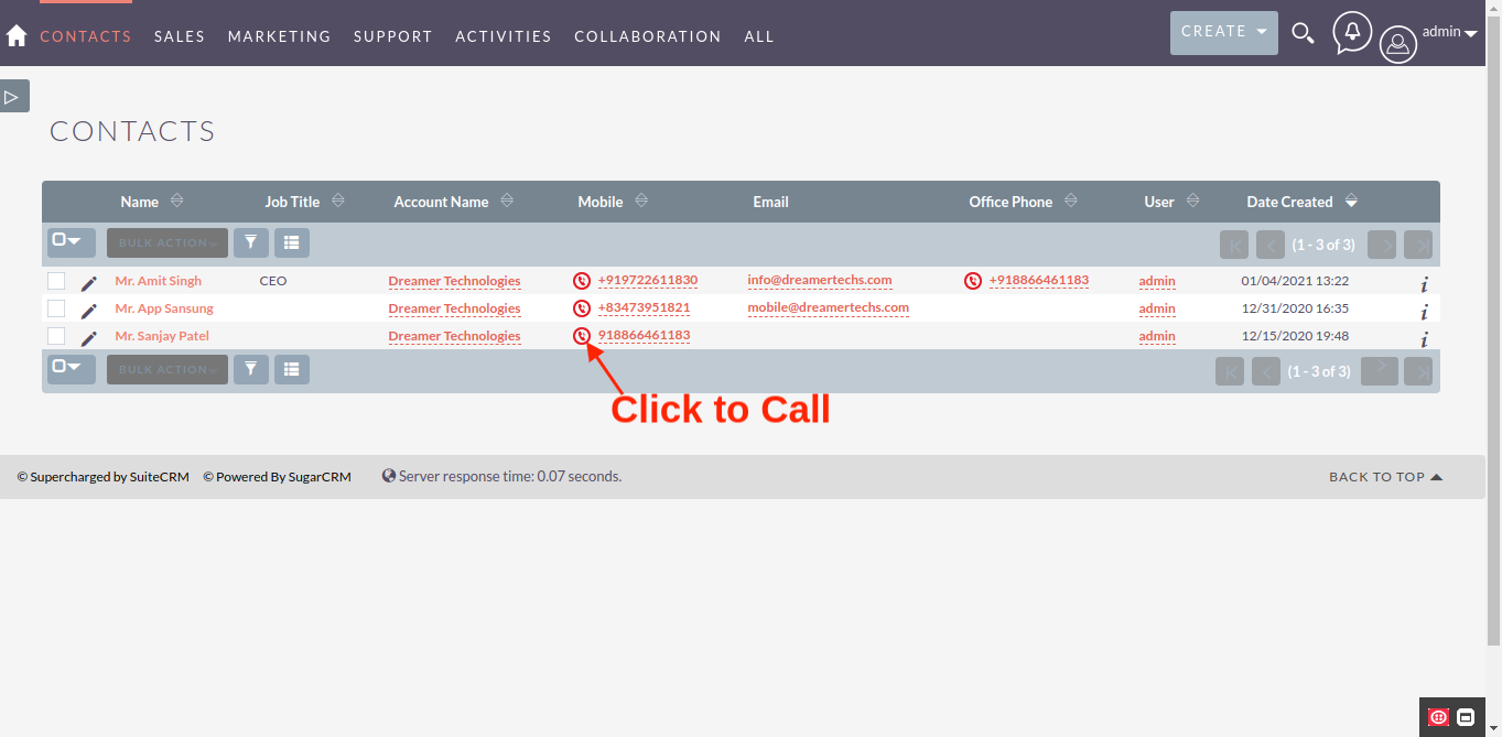 Twilio Call Integration With SuiteCRM | SuiteCRM Module